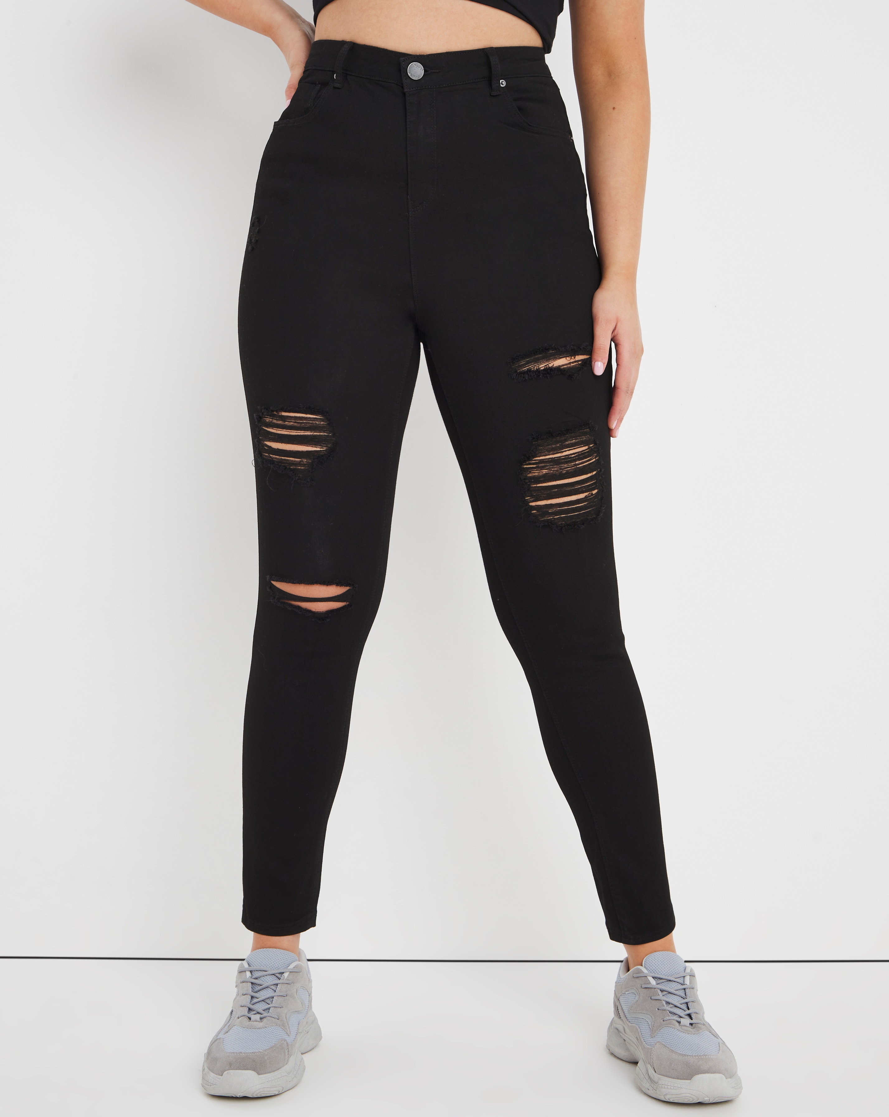 Really Ripped Skinny Jeans