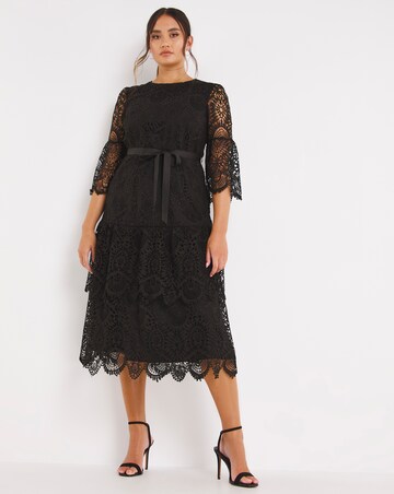 Joanna Hope Structured Lace Dress | Simply Be