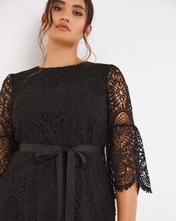 Joanna Hope Structured Lace Dress | Simply Be
