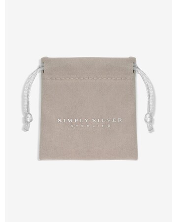 Simply Silver Sterling Silver 925 Cubic Zirconia Clover and Pearl Drop ...