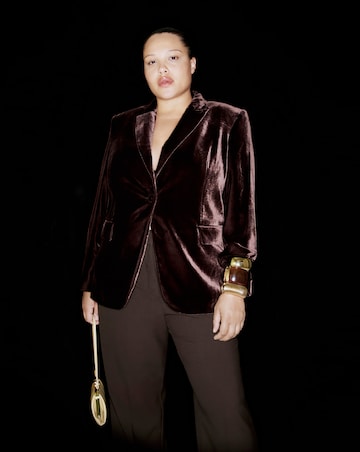 Mango Dark Brown Blazer | Simply Be