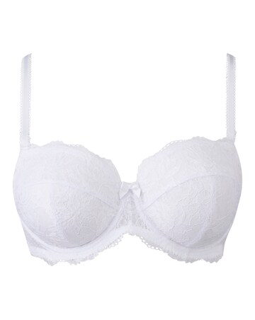 Pretty Secrets Ella Lace White Multiway Bra | Simply Be