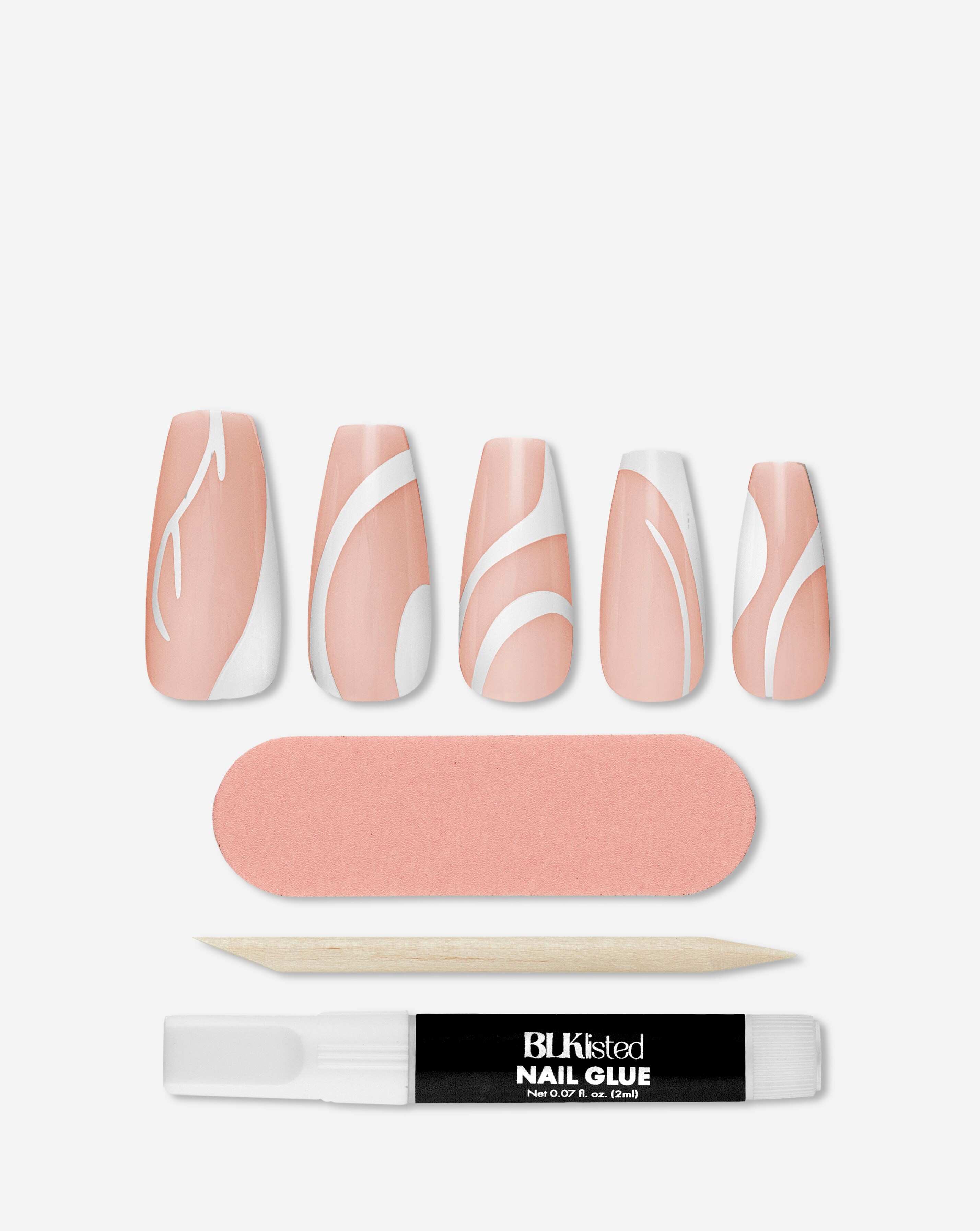 BLK Listed Instant Acrylic Nails Abstract Shapes | Simply Be