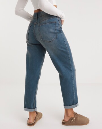 24/7 Vintage Blue Boyfriend Jeans made with Organic Cotton | Simply Be