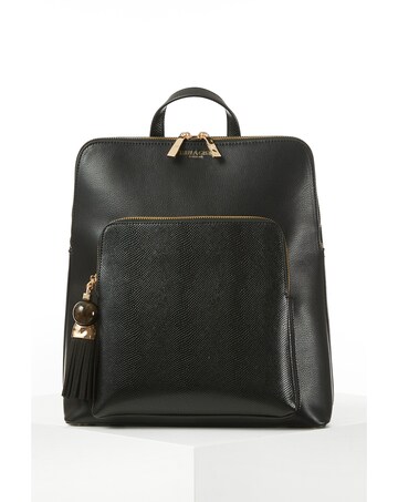 Luella Grey Philly Black Laptop Backpack | Simply Be