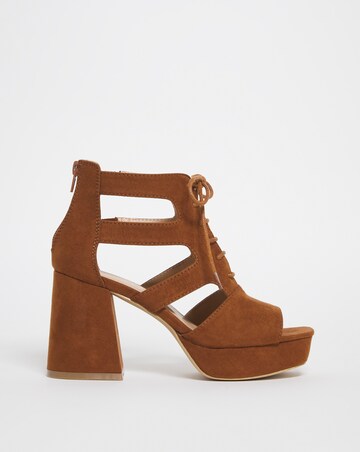 Aria Lace Up Front Shoe Boots Ex Wide Fit | Simply Be