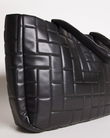 Black Oversized Quilted Tote Bag | Simply Be