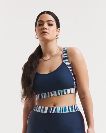 Sports Swim Crop Top | Simply Be