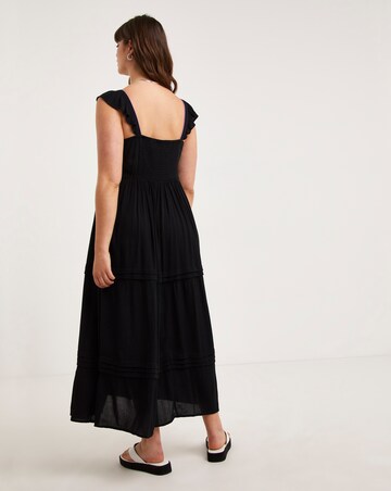 Figleaves Frida Embroidered Maxi Beach Dress | Simply Be