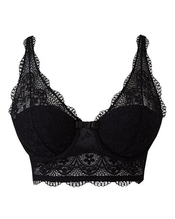 Pretty Secrets Lottie Lace Midi Bralette | Simply Be