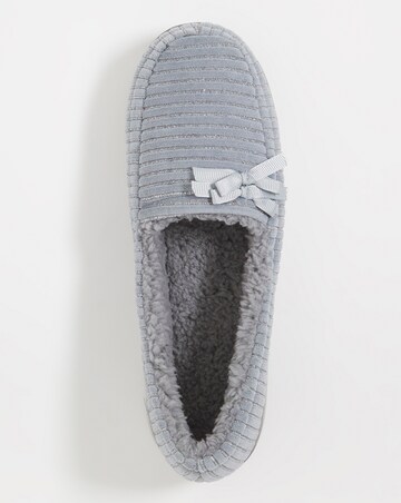 Lurex Full Slippers EEE Fit | Simply Be