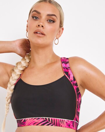 Sports Swim Crop Top | Simply Be