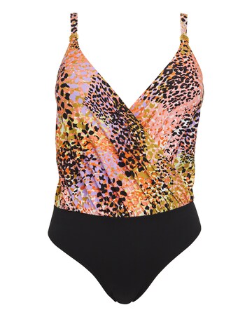 MAGISCULPT Twist Front Blouson Swimsuit | Simply Be
