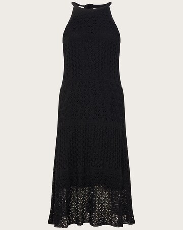 Monsoon Halter Metallic Pointelle Dress | Simply Be