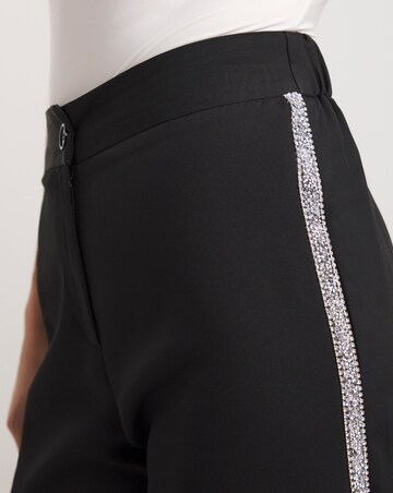 Diamonte Trim Trousers | Simply Be