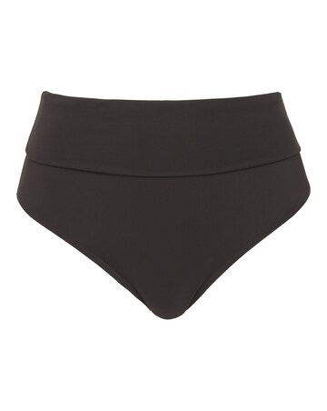 MAGISCULPT Fold Over Shaping Black Bikini Bottoms | Simply Be