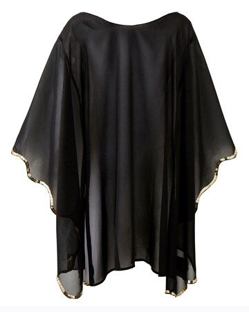 Black Batwing Cape | Simply Be