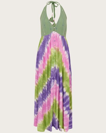 Monsoon Halter Chevron Tie Dye Dress | Simply Be