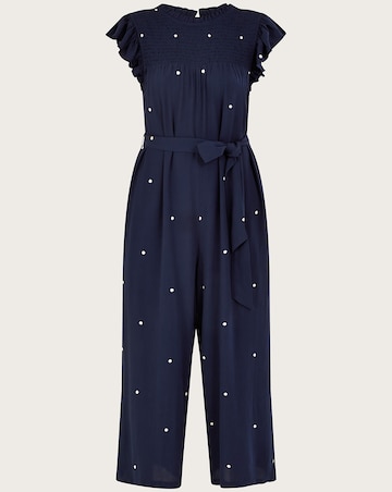 Monsoon Embroidered Spot Jumpsuit | Simply Be