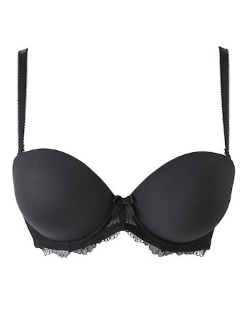 Pretty Secrets Ella Lace Black Moulded Padded Wired Multiway Bra ...