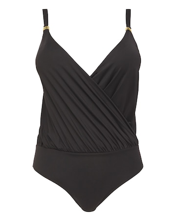 MAGISCULPT Twist Front Blouson Swimsuit | Simply Be