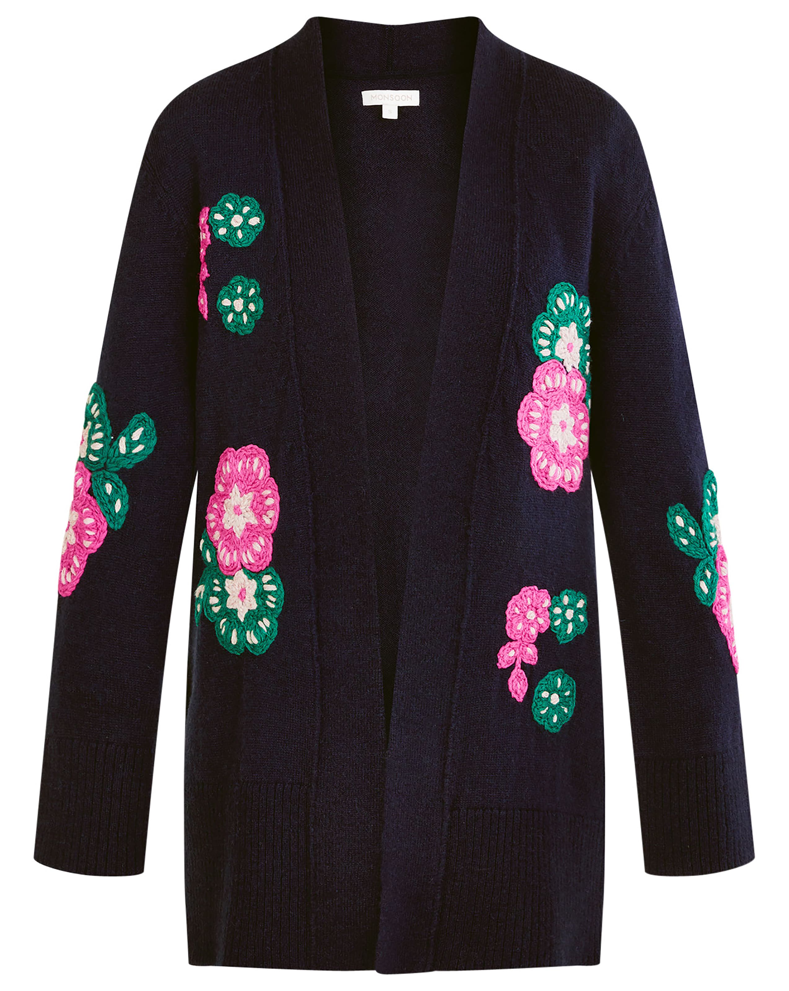 Monsoon Hand Embroidered Midi Cardigan | Simply Be