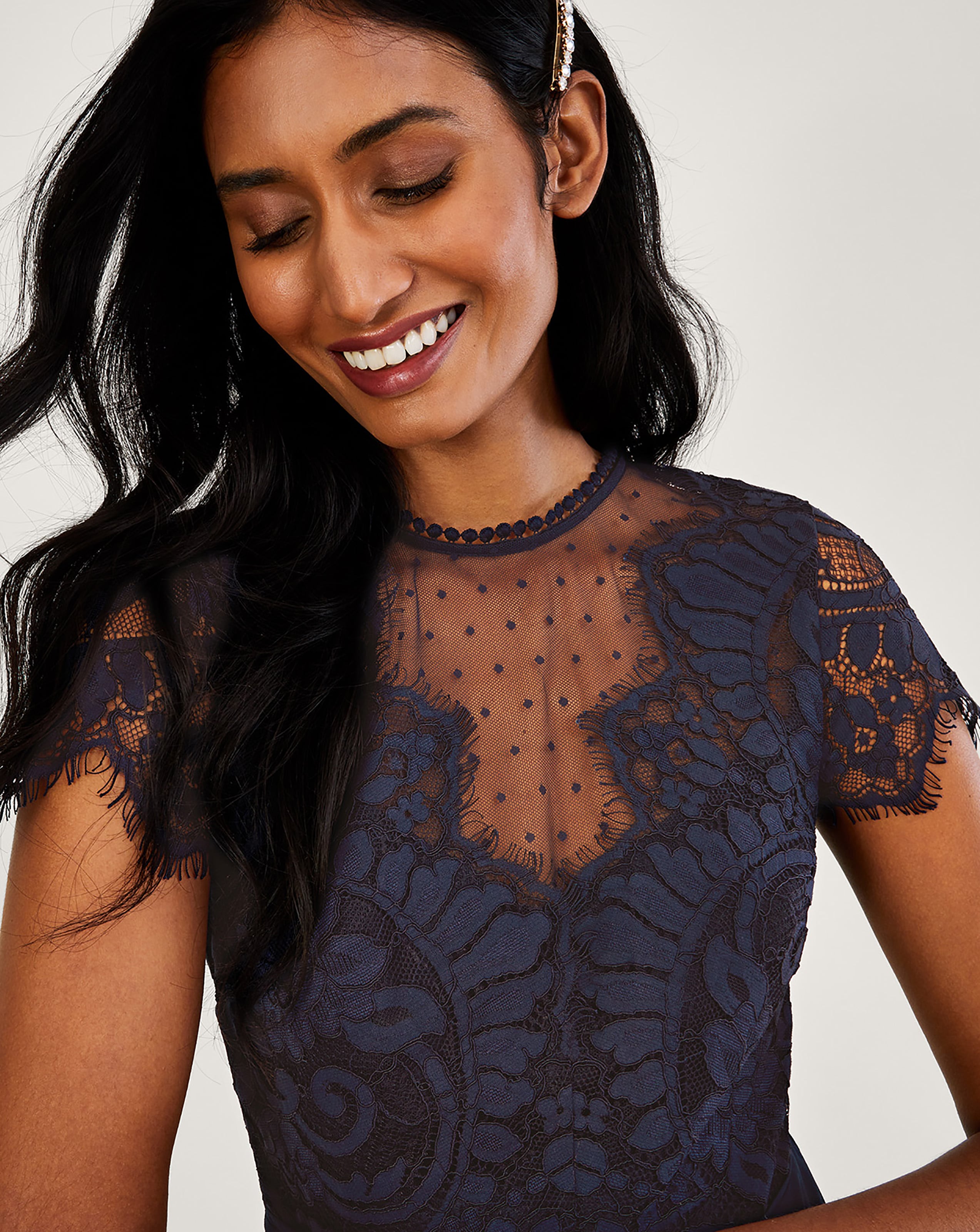 Monsoon Diana Lace Maxi Dress | Simply Be