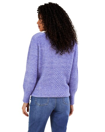 Monsoon Supersoft Patch Tunic Jumper | Simply Be