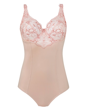 MAGISCULPT Ella Lace Firm Control Blush Bodyshaper | Simply Be