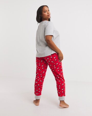 Pretty Secrets Value Christmas Gonk Cuffed Pyjama Set | Simply Be
