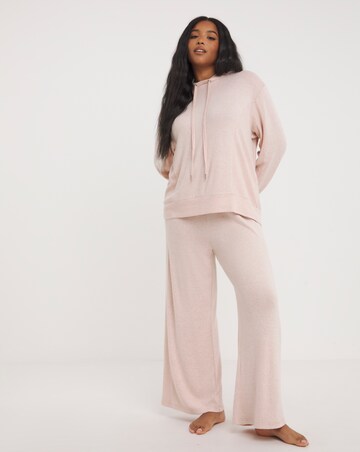 Pretty Secrets Supersoft Hoodie And Wide Leg Lounge Set | Simply Be