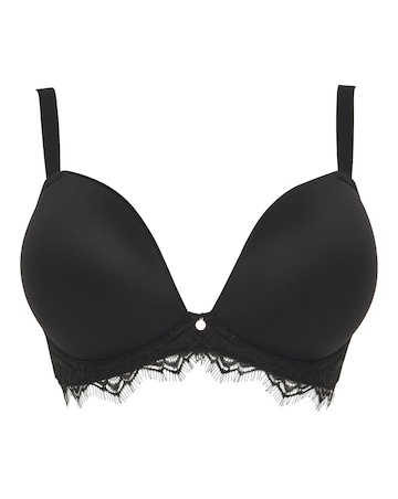 Smoothing Non Wired Padded Bra With Lace Detail | Simply Be