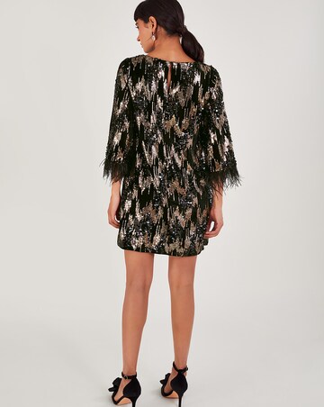 Monsoon Fern Sequin Tunic Dress | Simply Be