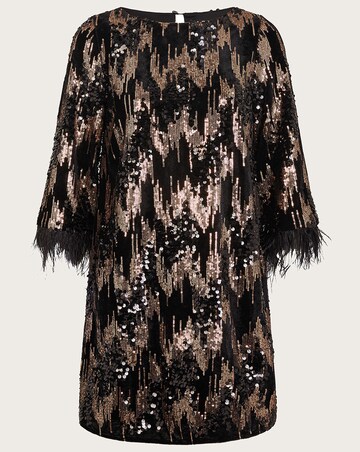 Monsoon Fern Sequin Tunic Dress | Simply Be