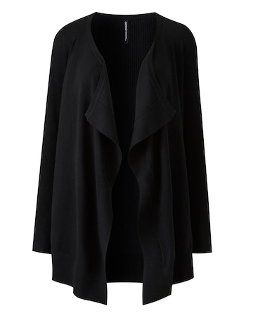 Black Waterfall Cardigan | Simply Be