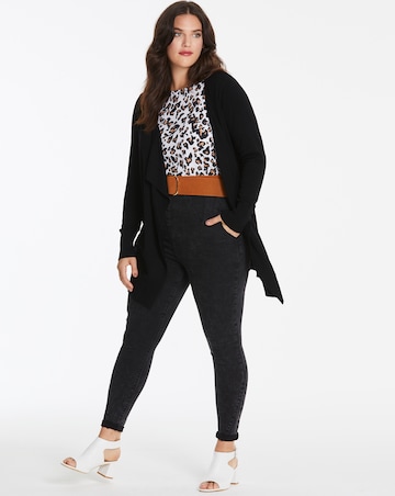 Black Waterfall Cardigan | Simply Be