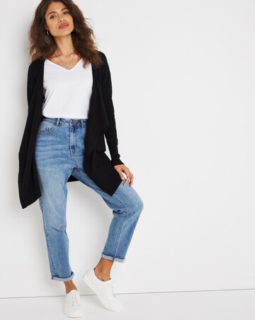 Black Waterfall Cardigan | Simply Be