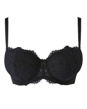 Pretty Secrets Jade Padded Multiway Black Underwired Bras | Simply Be
