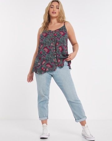Joe Browns Paisley Ruffle Vest Top | Simply Be