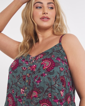 Joe Browns Paisley Ruffle Vest Top | Simply Be